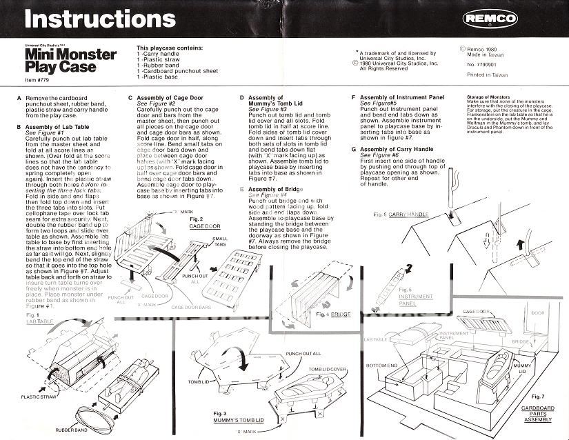 Remco Mini Monster Play Case Complete